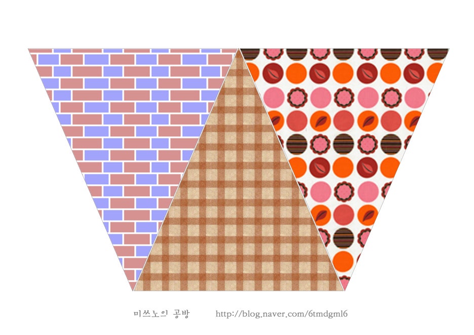 감성캠핑소품 캠핑 가랜드 만들기 다양한 패턴의 가랜드 도안 네이버 블로그