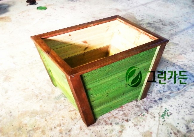 그린가든 계단식 플랜트박스 디자인플랜트박스 나무화분 목재화분 대형화분 플렌트박스 이동식화분 방부목화분 실외화분
