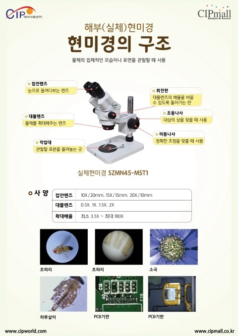 실체 해부 현미경 자료 구조 설명 A4사이즈 네이버 블로그