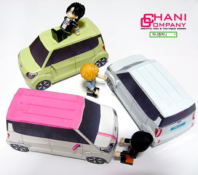 기아 레이 종이모형/페이퍼크래프트 완성형 / 2012.07.21 by 차니컴퍼니 (KIA Ray papercraft by ...