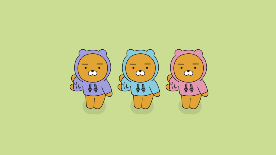 카카오프렌즈 라이언 컴퓨터 배경화면 1920x1080 : 네이버 블로그