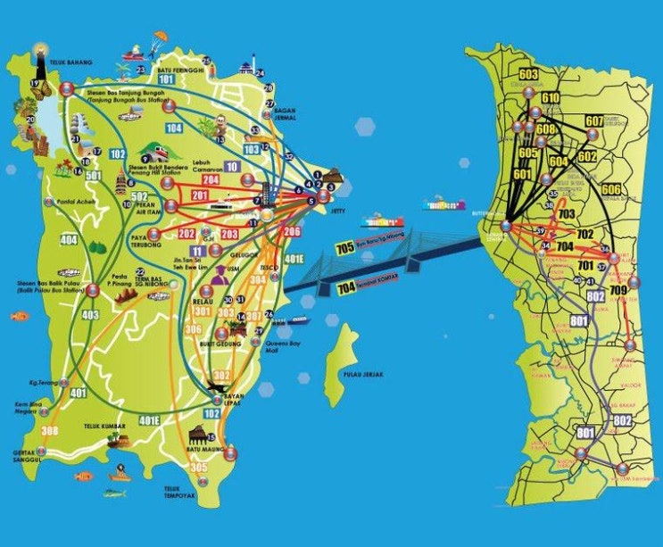 말레이시아 페낭지도 : 네이버 블로그